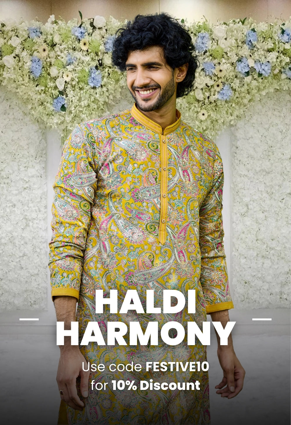 Haldi Outfits for Men | Festive Kurta & Ethnic Wear for Men Online ...